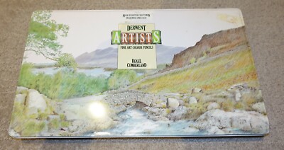 Vintage Rexel Cumberland Derwent - 72 Fine Art Colour Pencils - 33cm x ...