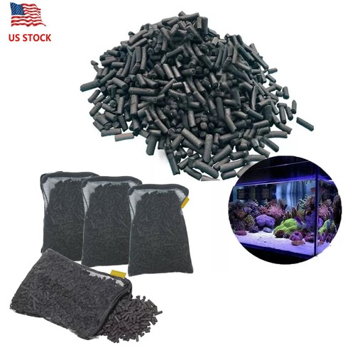 Activated Carbon Aquarium Filter Media Mesh Bag Pond Canister Filter ...