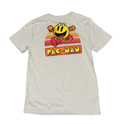 Pac-Man Shirt Mens Medium Gray Old Navy Retro Video Game Graphic Tee T ...