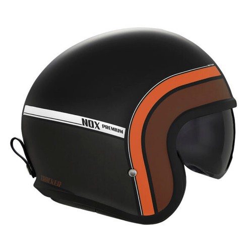 Helm NOX Premium Jethelm Nächste Tracker Schwarz Mat Rost 2025 | eBay.de