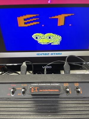 E.T. The Extra Terrestrial Video Game Cartridge For Atari 2600 System ...