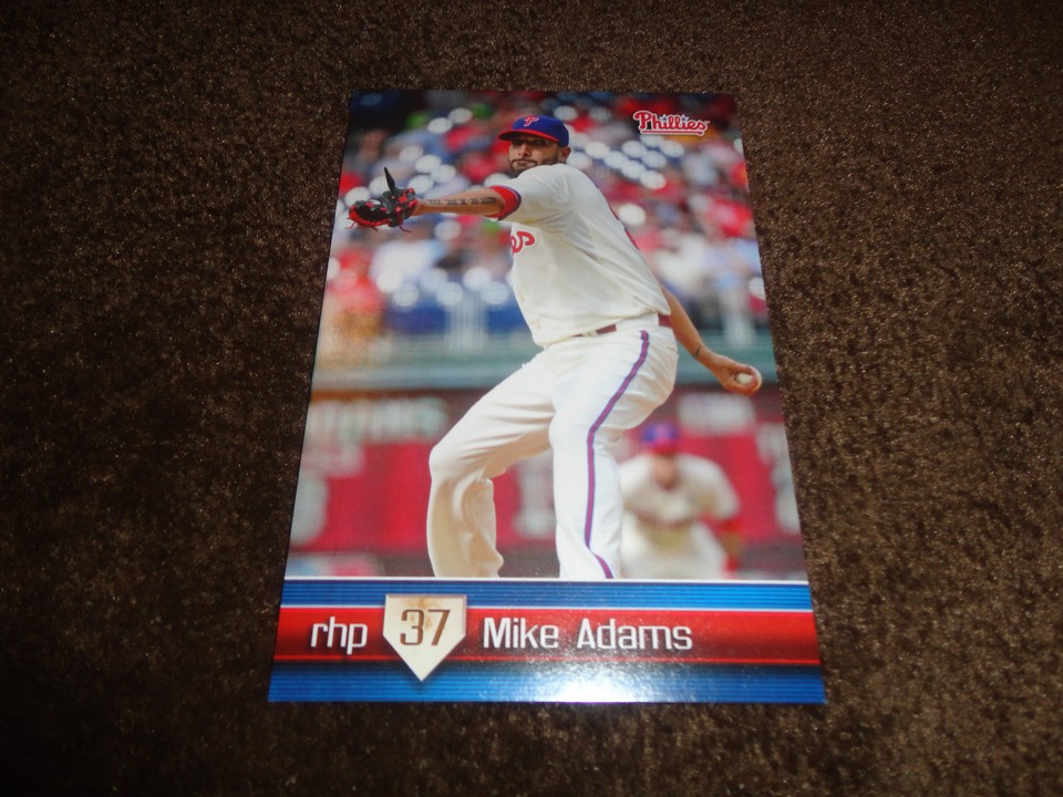 PHILLIES 2013-2014 Mike Adams PHOTO CARD 4" x 6" SGA | eBay
