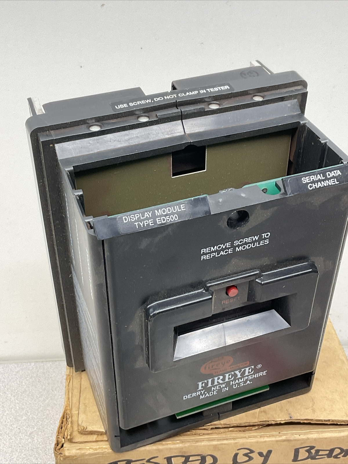 Fireye E110 Flame Monitor Chasis & Cover; ED500 Display Module | eBay