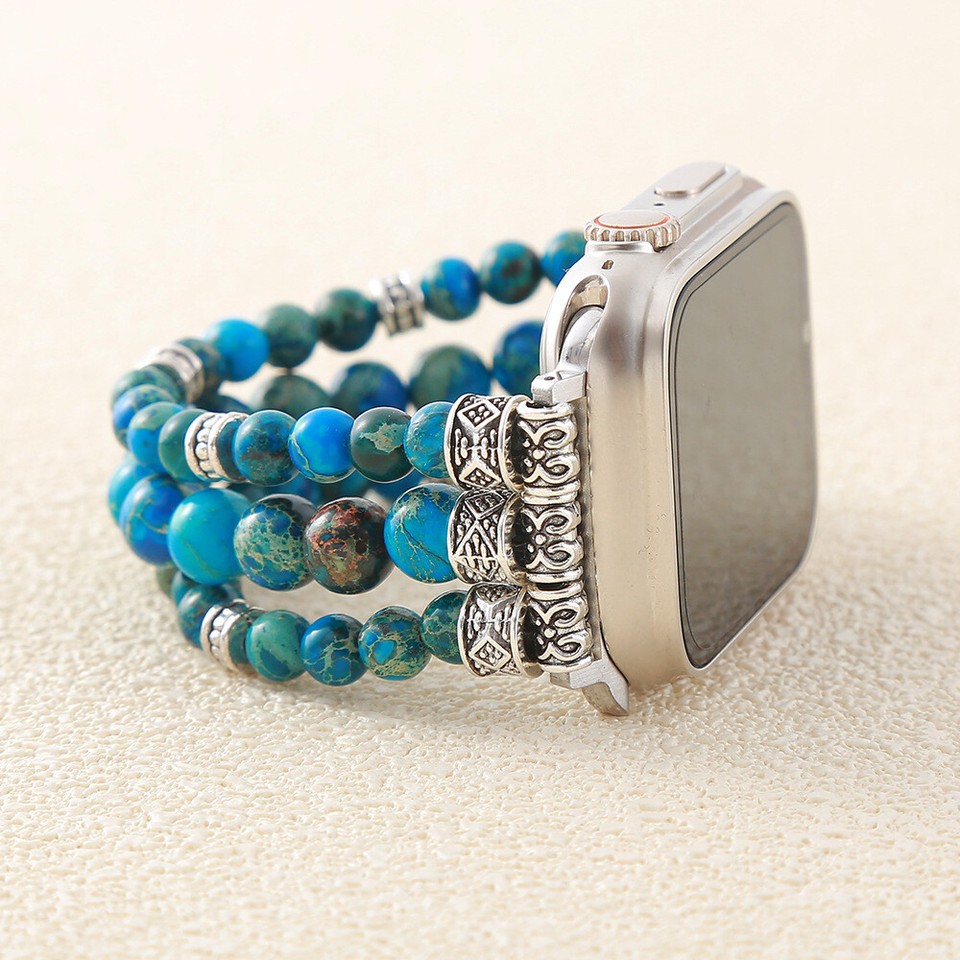 Natural stone iWatch Band for Apple Watch Series 9 8 7 6 5 4 3 2 SE ...