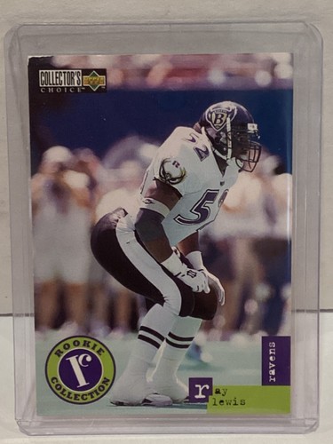 1996 Upper Deck Collector's Choice Football Ray Lewis #U32 RC Ravens | eBay