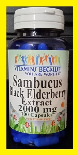 sambucus elderberry 100 Capsules 2000 mg | eBay