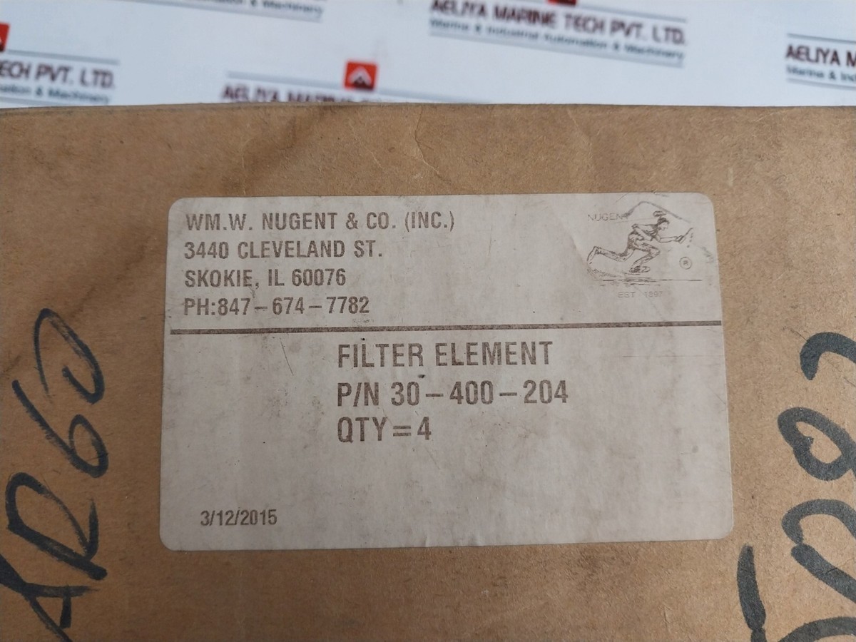 01388006 Nugent Filter Element Replacement - Pack Of 3 1/4 01-388-004 ...