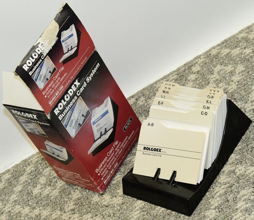 Rolodex Mini Rotary Card File Name Model BC 100 V780 - Blank Cards ...