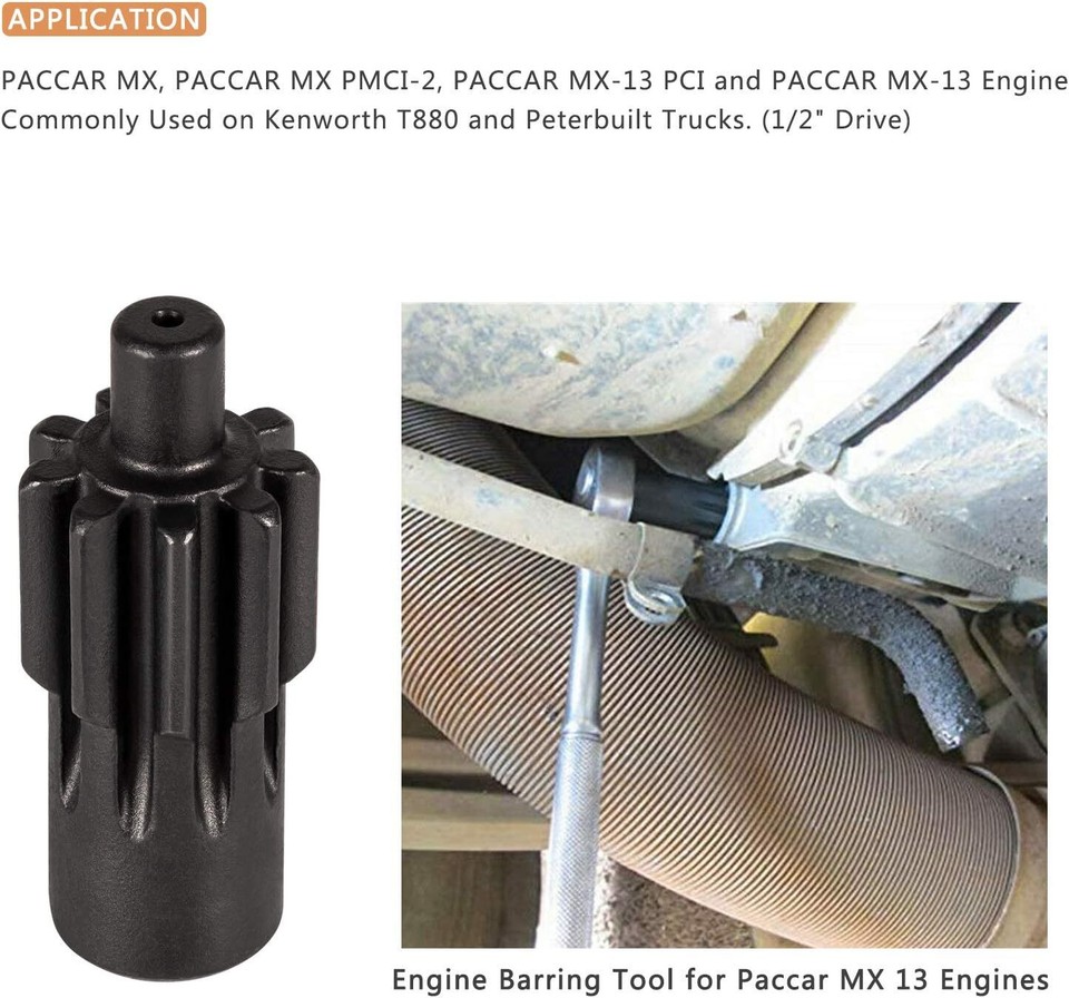 Engine Barring Tool for Paccar MX 13 + Barring/Rotating Tool for ...