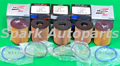 Lot of 5 Engine Oil Filter AUTO EXTRA 618-57512 MIGHTY MX978 For FORD ...