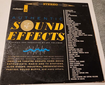 Jac Holzman Authentic Sound Effects Volume 5 1964 Elektra EKS-7255 VG+ ...