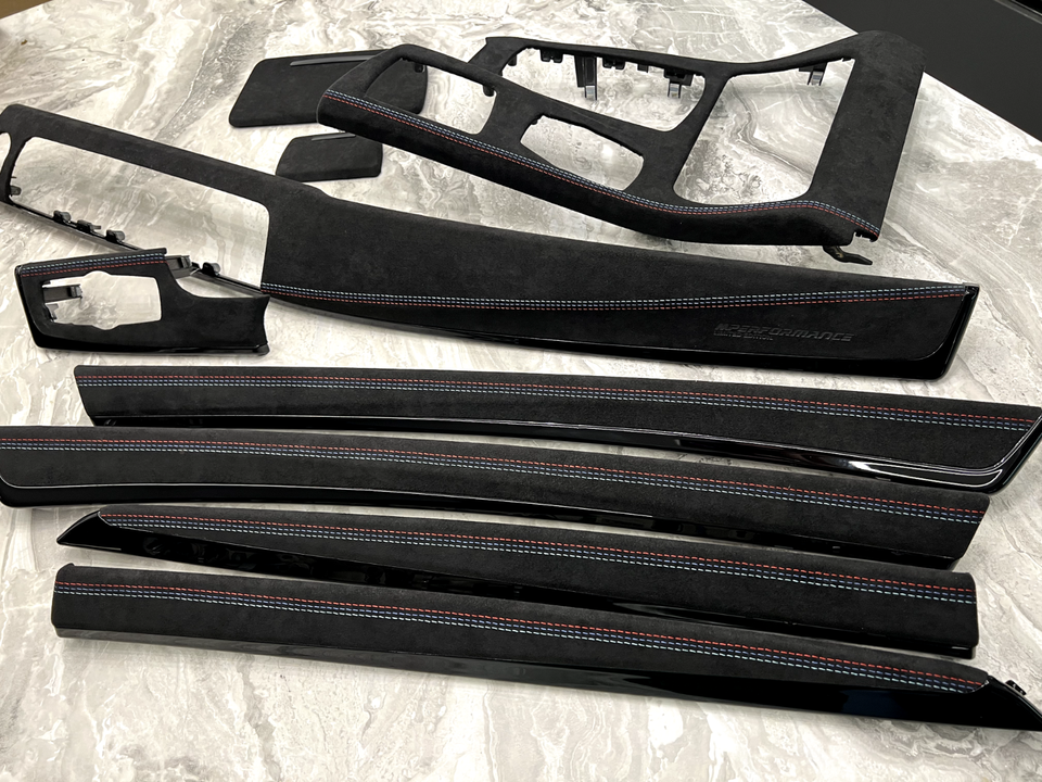 BMW F10 F11 Alcantara Interior Trim Kit Set M Stitch M Performance LHD ...