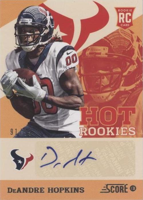 2013 Score - Hot Rookies DeAndre Hopkins #7 Signatures /99 (AU, RC) for ...