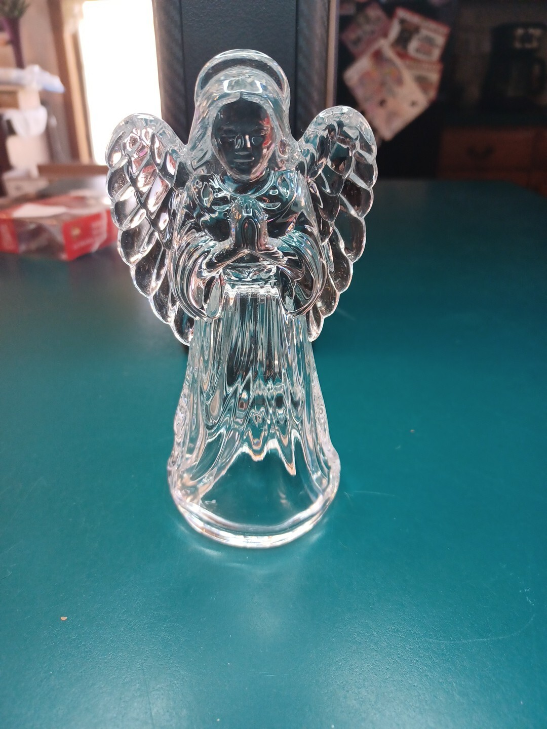 Princess House Glass Praying Angel 5 1/2" Tall | eBay