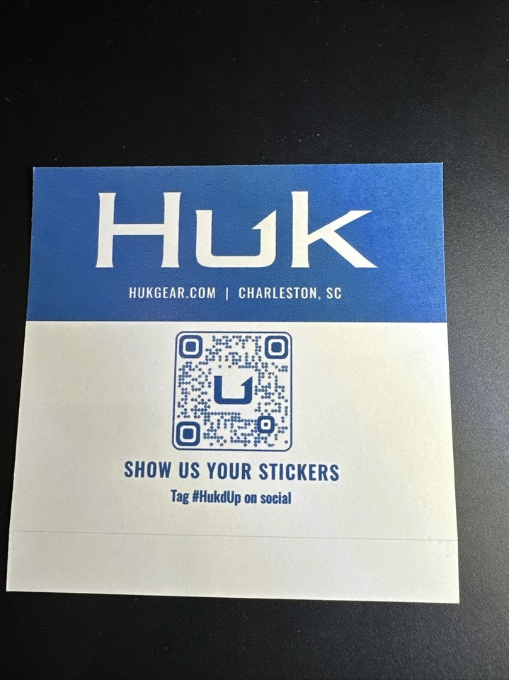 NEW Huk 4" Sticker Decal. Great for cars, boats, coolers and more | eBay