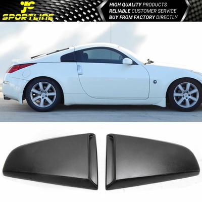 Fits 03-08 Nissan 350Z Xenon Style Rear Quarter Side Window Louvers ...
