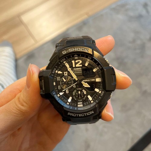 Import duty included Casio GShock GA1100 Black Twin Sensor Watch Shock ...