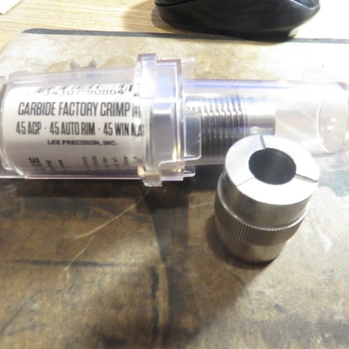 Lee Carbide Factory Crimp Die 45 ACP & others + Shooters Box Case Gauge ...