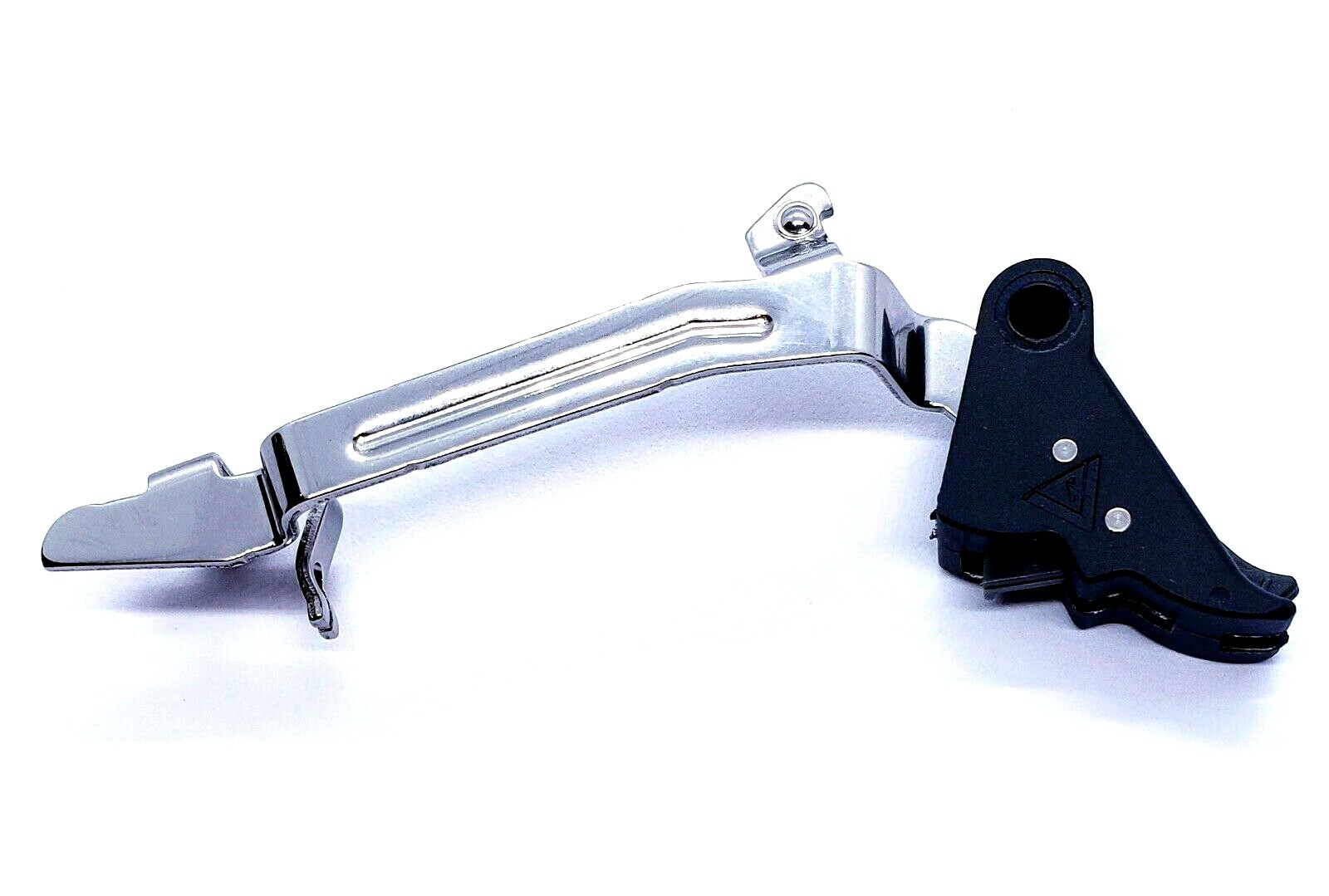 FLAT FACE TRIGGER ON STAINLESS STEEL BAR FOR GEN 1-4 GLOCK MODELS 17 ...