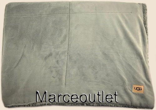 UGG Home Basia Reversible To Sherpa Throw 50" X 70" Seal Gray | eBay