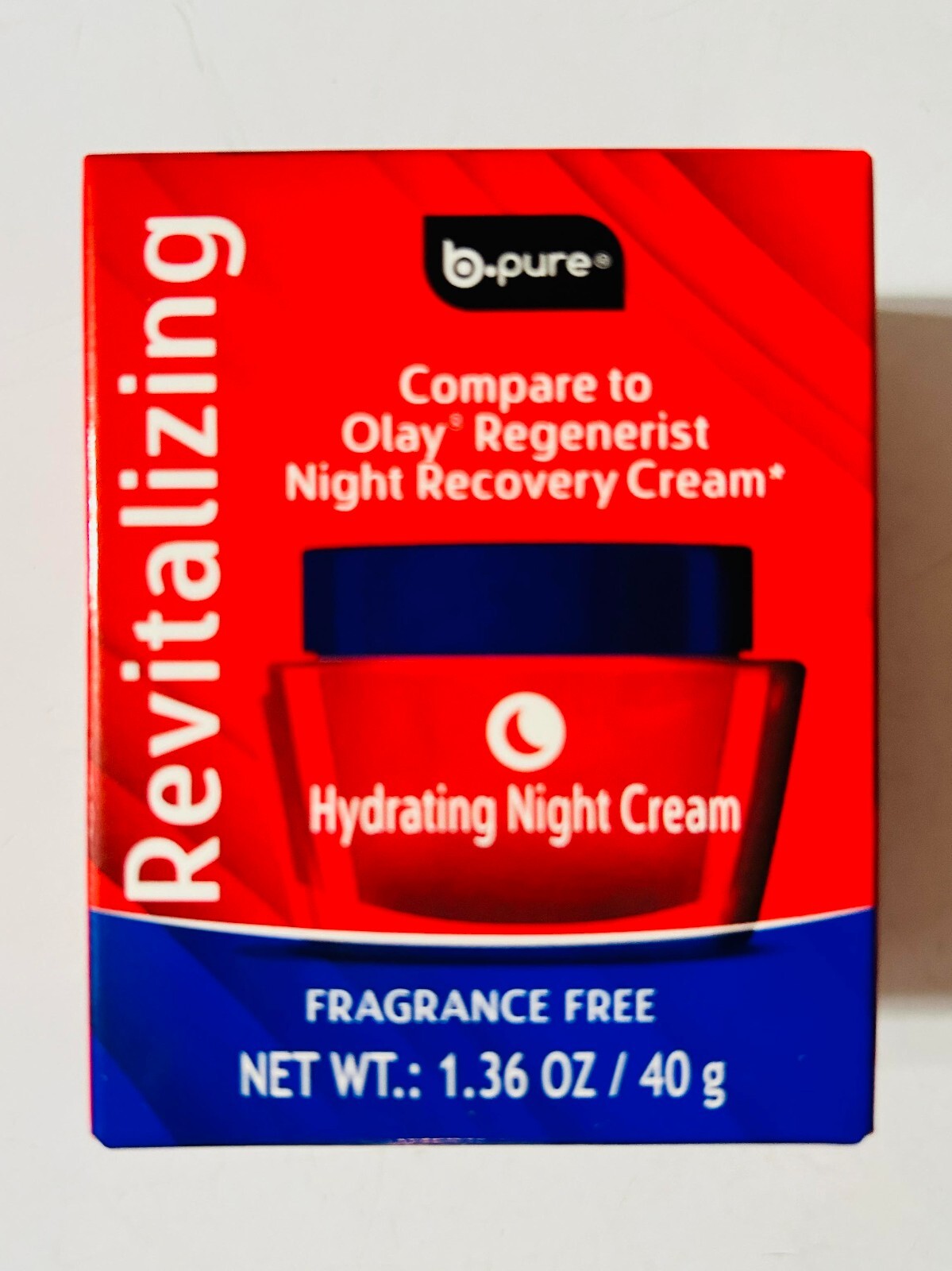 BPure Hydrating Moisturizer Compare Olay Regenerist Night Recovery ...