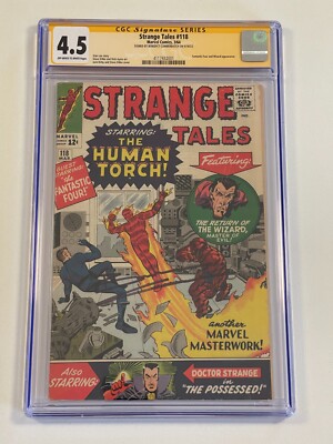 Strange Tales #118 Benedict Cumberbatch CGC Signature First Doctor ...
