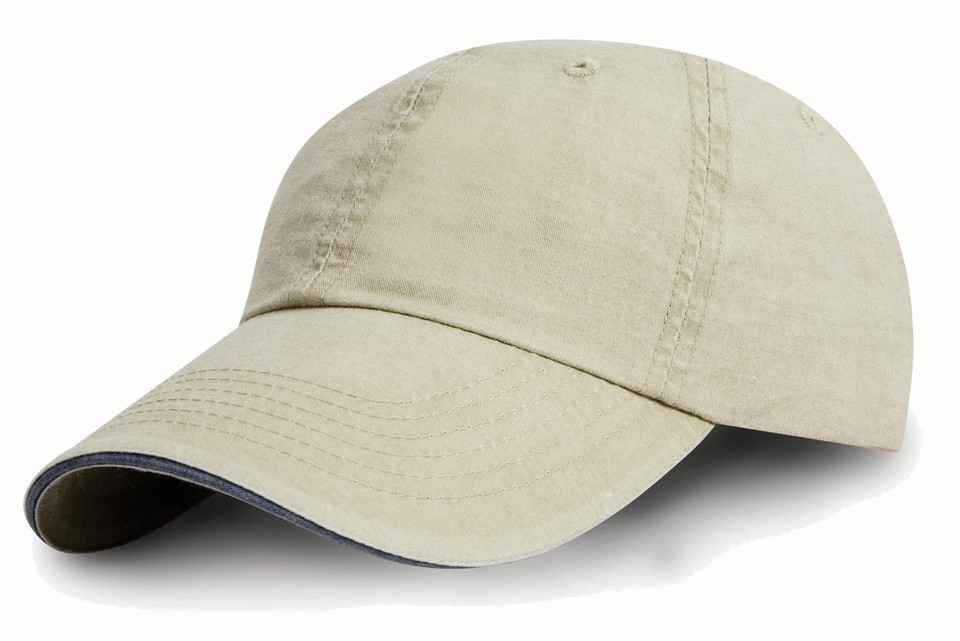 Result Cap Washed Fine Line Cotton Baseball Hat Sandwich Peak ...