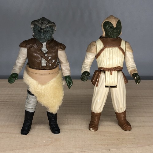2 1983 Vintage Star Wars Action Figures Klaatu With Skirt & Skiff Guard ...