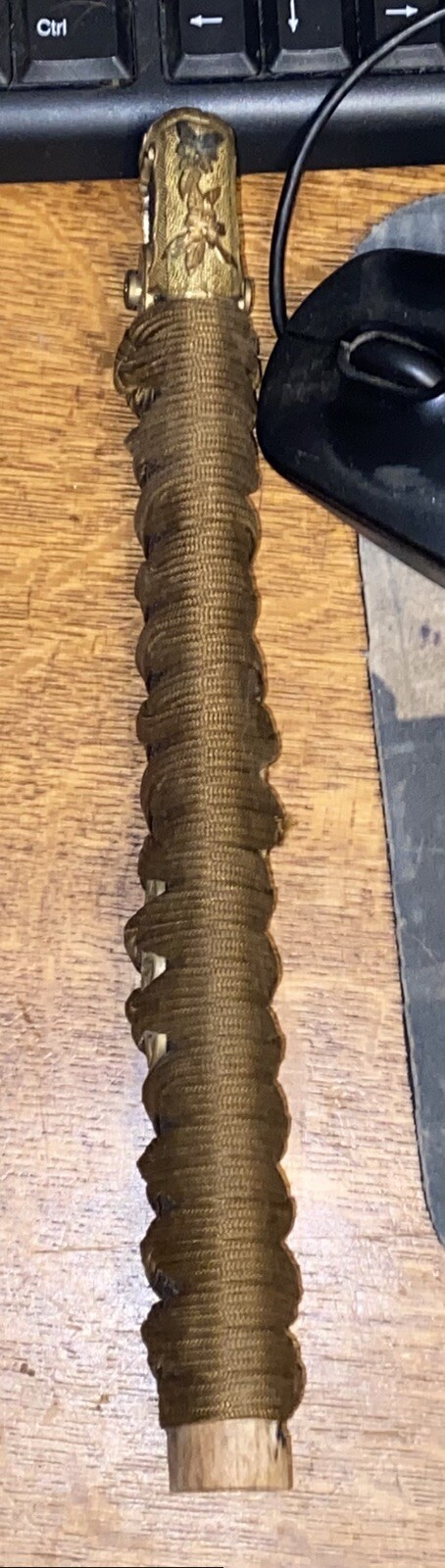 OLD ANTIQUE SWORD JAPANESE NIPPON KYO GUNTO HANDLE ONLY +WOOD SHEATH ...