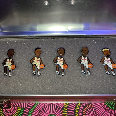 Vintage Detroit Pistons Players Pins 5 Players SGA Rock Financial Set ...