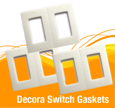 Decora Gasket 32 Covers Light Switch Wall Plate & Outlet Draft Stopper ...