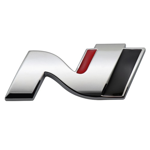 OEM Style Hyundai Gloss Sliver N Badge N Line Side Fender Front Rear ...