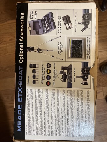 Meade ETX-60 AT Refractor Telescope 709942990249| eBay