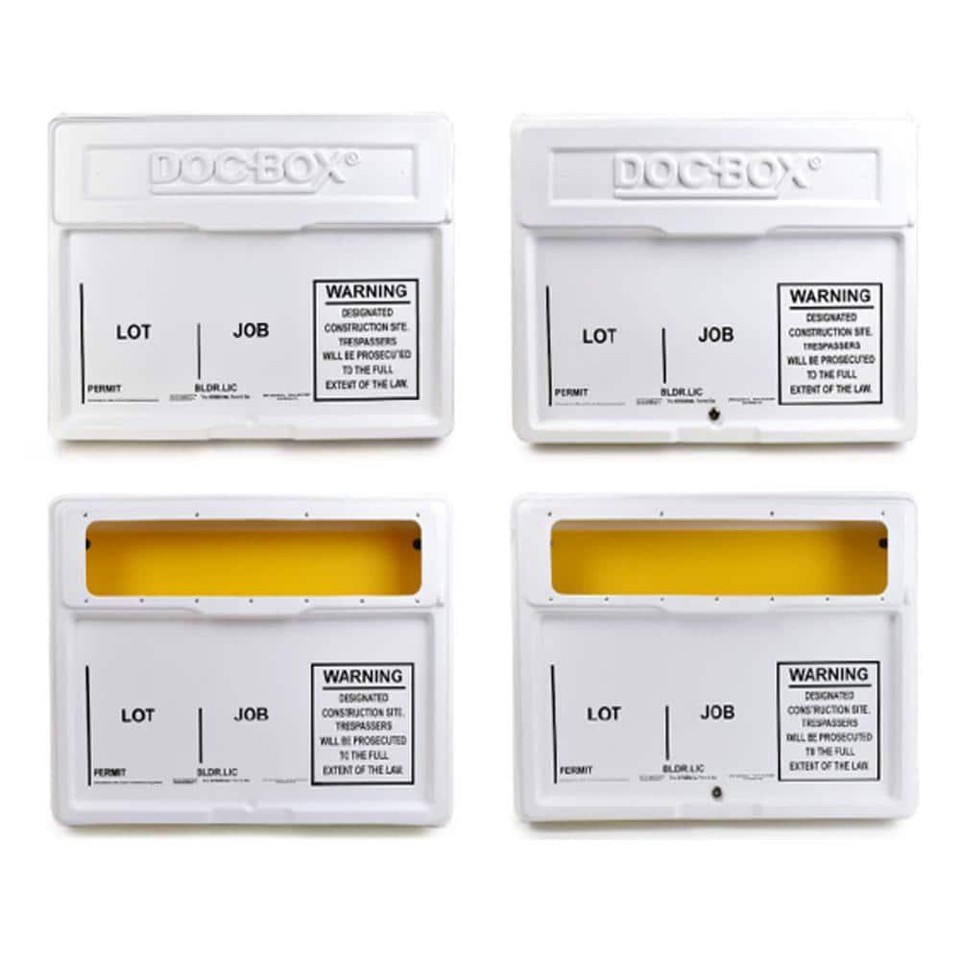 21 In X 27 In X 4 In Outdoor/Indoor Posting Permit Box Unit With Window ...