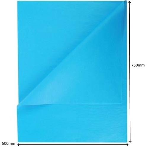 PREMIUM Turquoise Blue Tissue Paper 750x500mm, 480 Sheets ACID FREE ...
