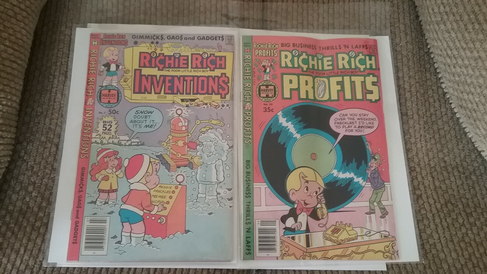 RICHIE RICH INVENTIONS #7 March, 1979 & RICHIE RICH PROFITS #29 June ...