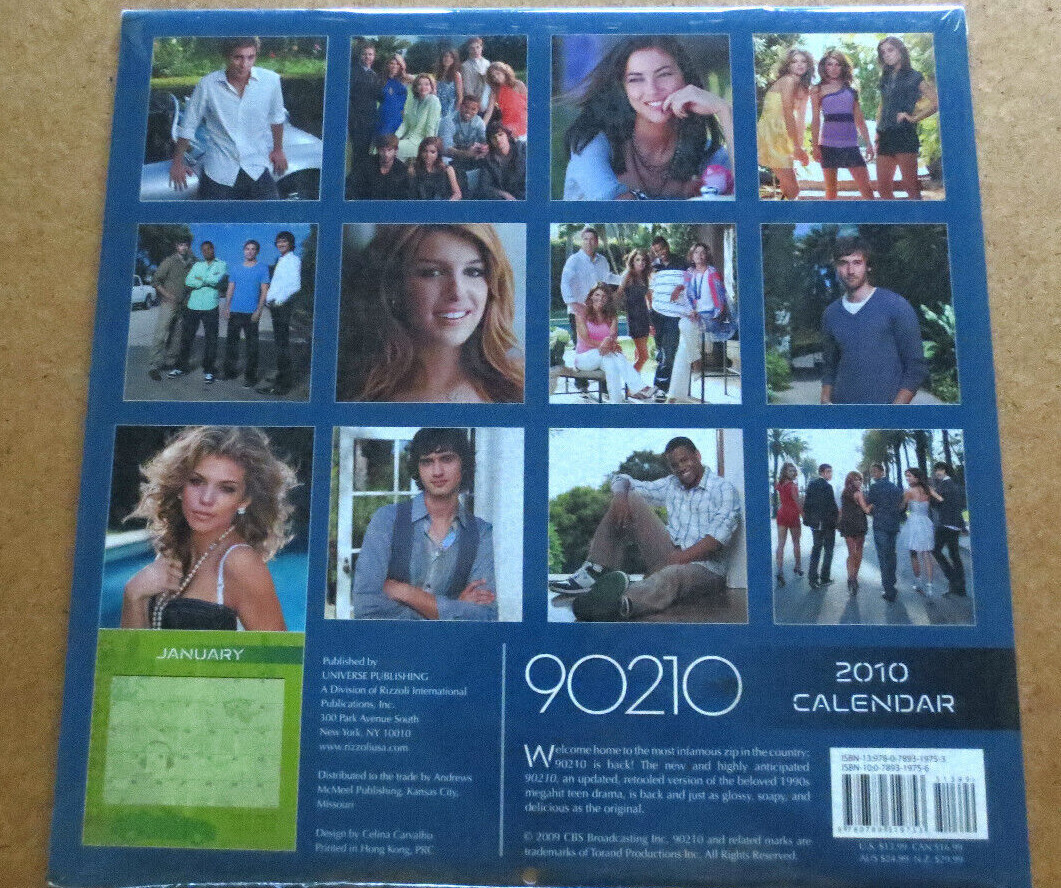 90210 Calendar TV Show 2010 NEW Shenae Grimes AnnaLynne McCord Jessica ...