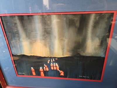 Benjamin Harjo Jr "Waiting For Rain" Original Painting | eBay