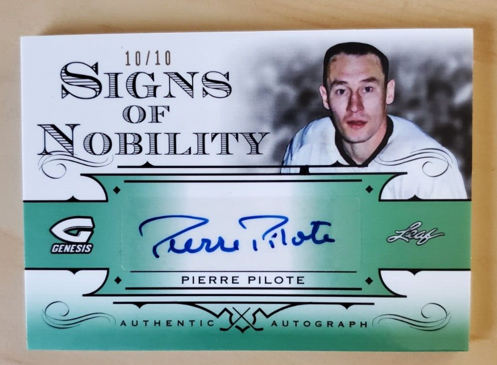 2016 Leaf Genesis Pierre Pilote Signs of Nobility Green Auto 10/10 ...