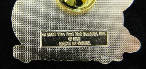 Red Hat Society Lapel Pin "Strut Your Stuff" Gold Metal Willabee & Ward ...