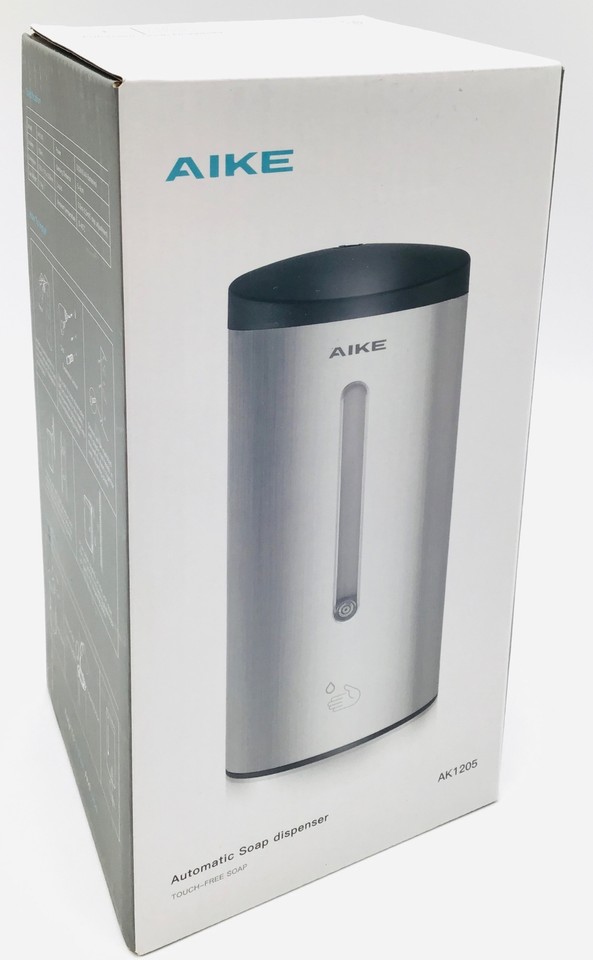 AIKE AK1205 Automatic 5-Gear Adjustable Liquid Soap Dispenser 24 Fl Oz ...