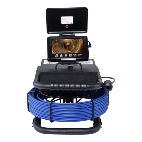 5" 30M Sewer Pipe Inspection Camera with 512Hz Sonar Meter Counter Self ...