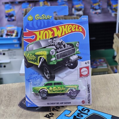 HOT WHEELS 55 CHEVY BEL AIR GASSER GUSTER 2021 Series MATTEL GAMES CAR ...