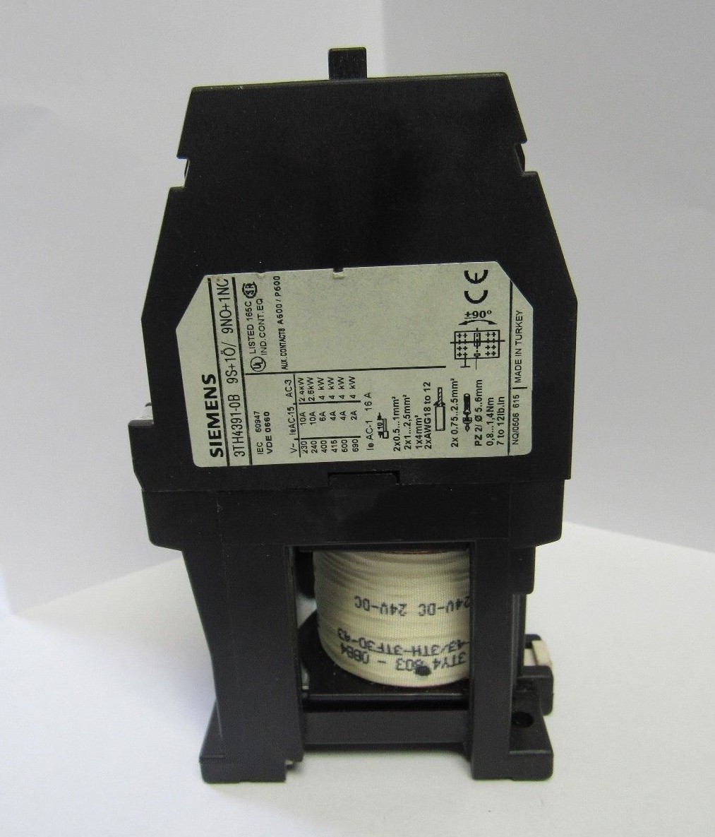 SIEMENS 3TH43 CONTROL RELAY | eBay