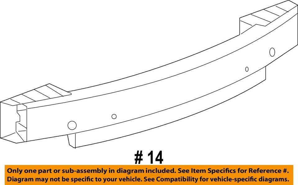 GM OEM 10-15 Camaro Rear Bumper Bumper Components-Impact Bar 22876136 ...