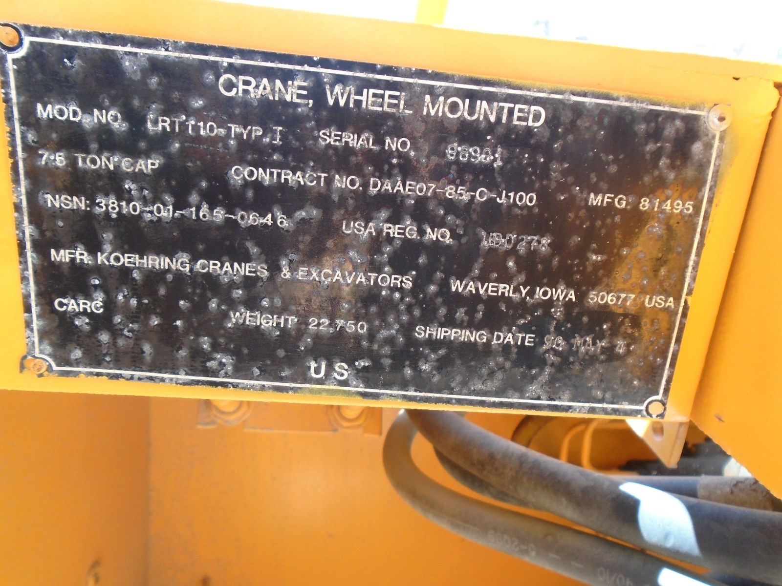Lorain Koehring WheelMounted Crane - MDL-LRT110 - ANY PART YOU NEED WE ...