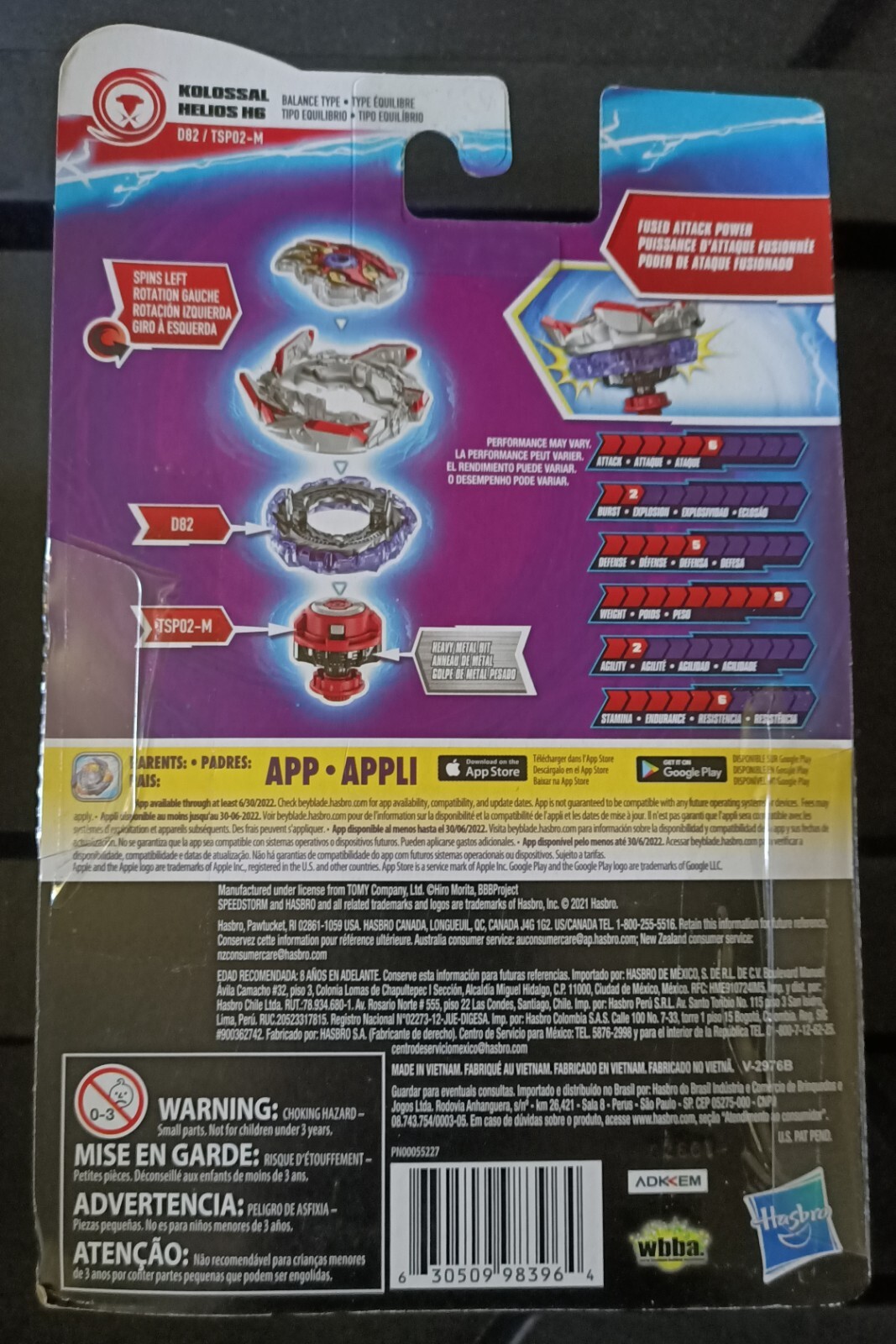 NEW Kolossal Helios H6 Beyblade Burst Surge Speed Storm Starter Pack ...