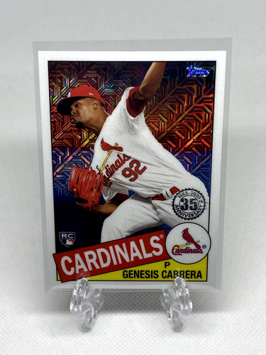 2020 Topps Update Baseball '85 Chrome Silver Pack Genesis Cabrera RC # ...