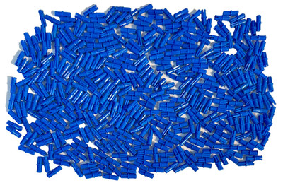 Lego Blue Technic Bull Axle 1L with Pin w Friction Ridge QTY 400 Part ...