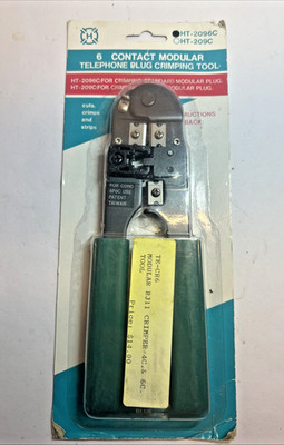 NOS Modular Telephone Plug Crimping Tool HT-2096C Crimping Standard ...